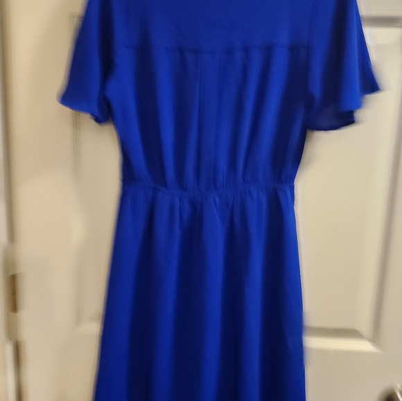 Monteau Dresses Large Royal Blue Criss Cross Short Dress Poshmark